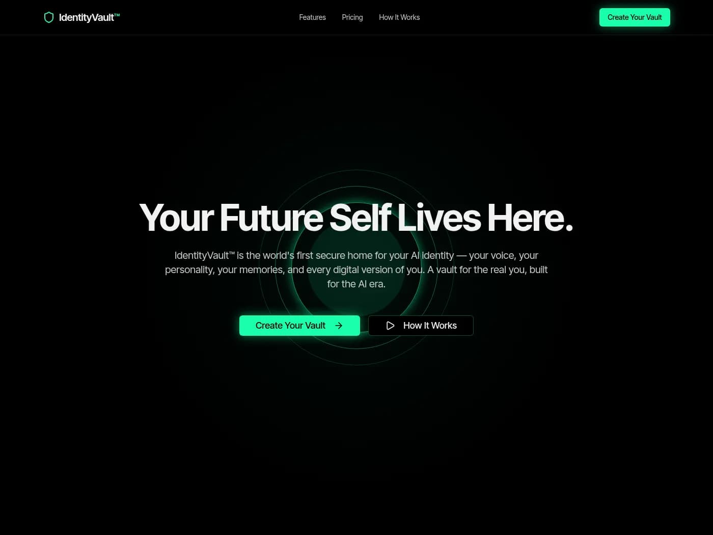 IdentityVault™ — Secure AI Identity Platform