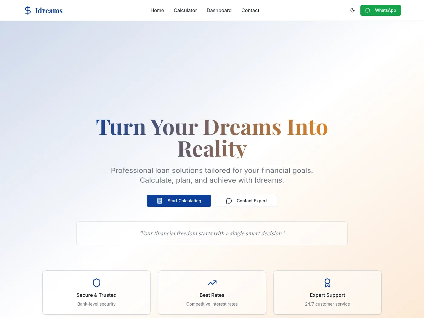 Idreams Loan Platform