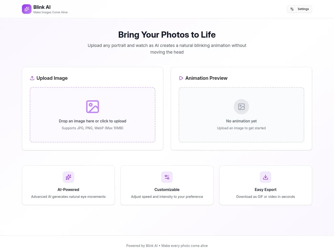 Image Blinking Animation Tool