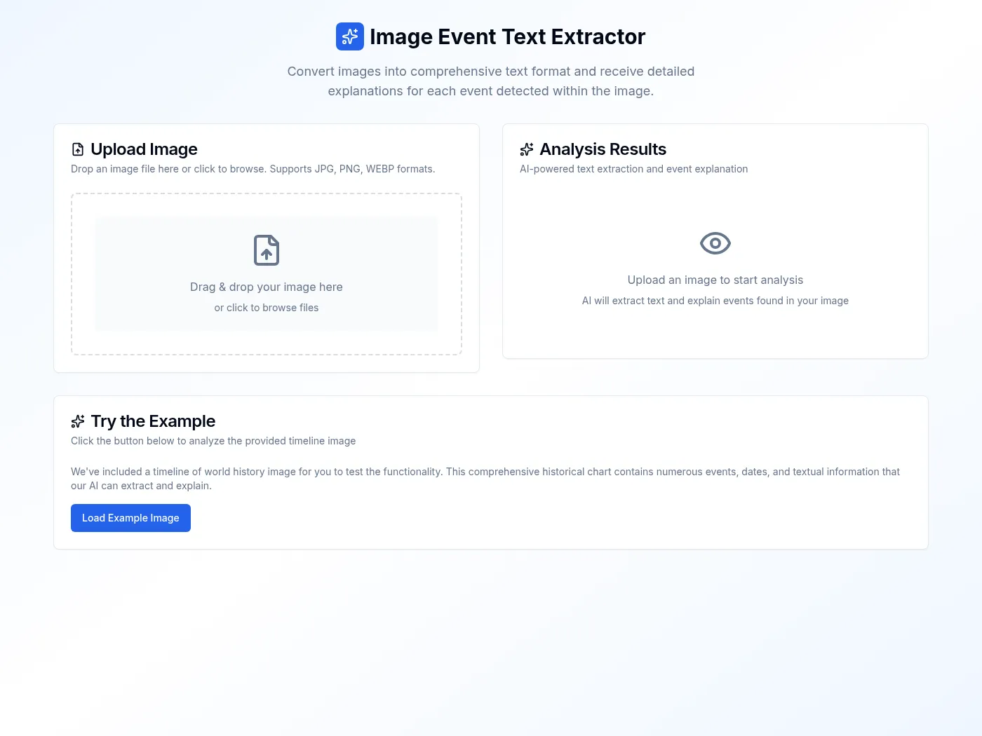 Image Event Text Extractor and Explainer