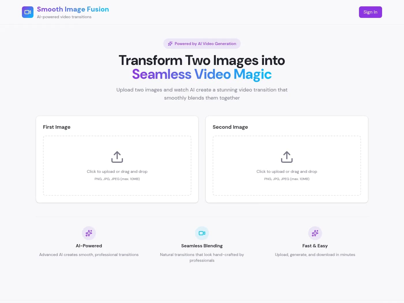 Smooth Image Fusion