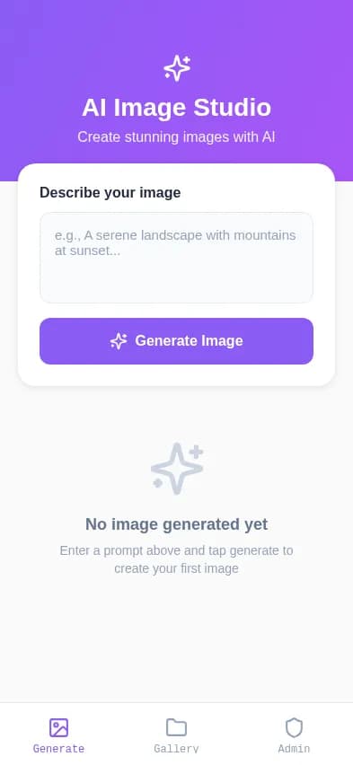 Mobile Image Generation Tool