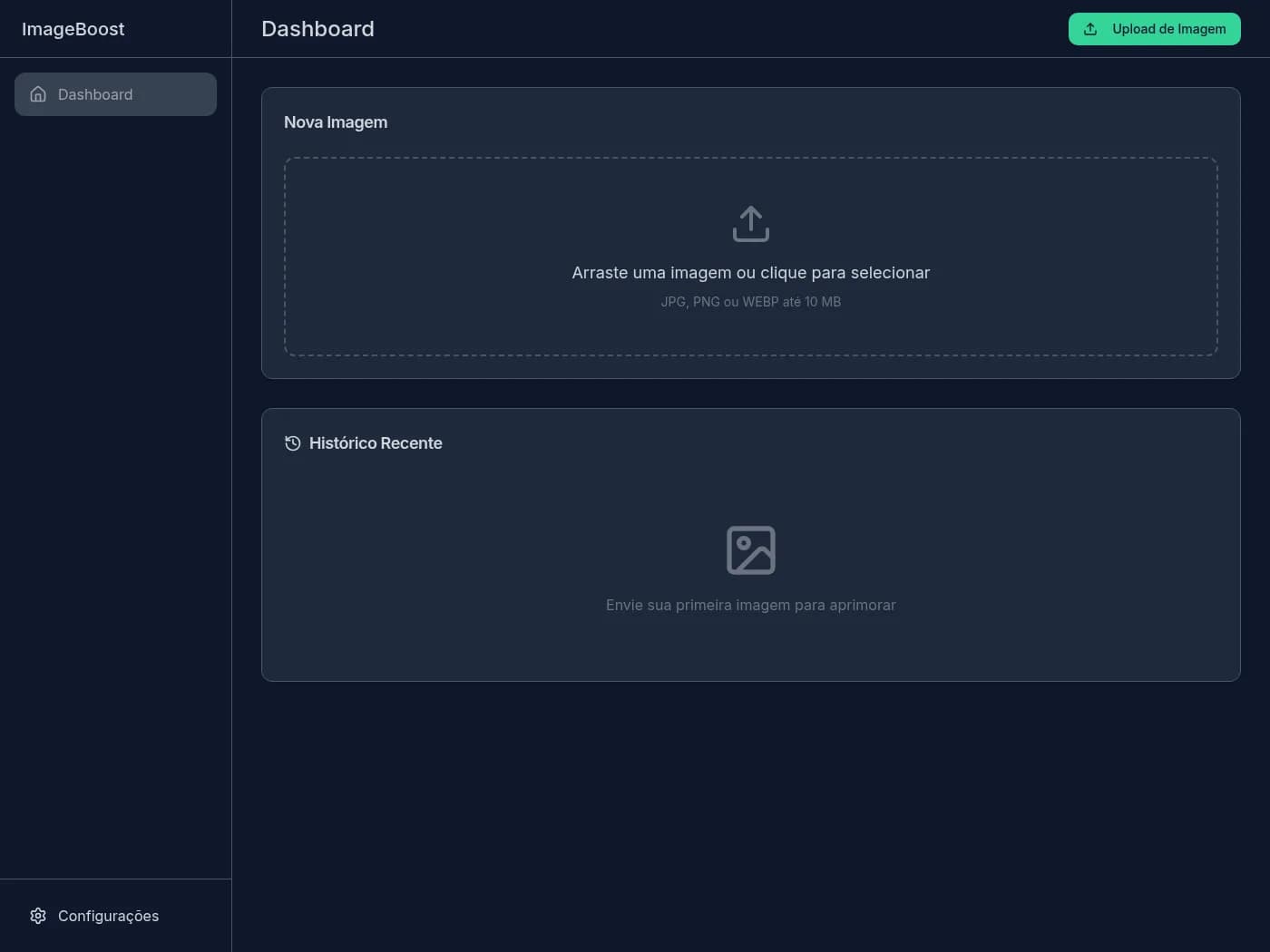 ImageBoost - Web UI-First Prototype for AI Image Enhancement