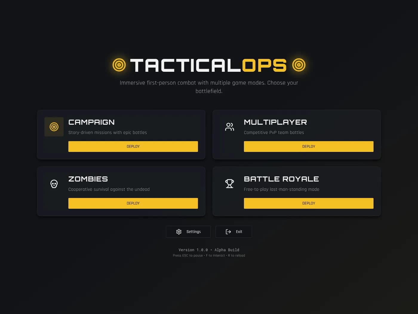 Immersive First Person Shooter: Multi-Mode Competitive & Cooperative FPS Experience