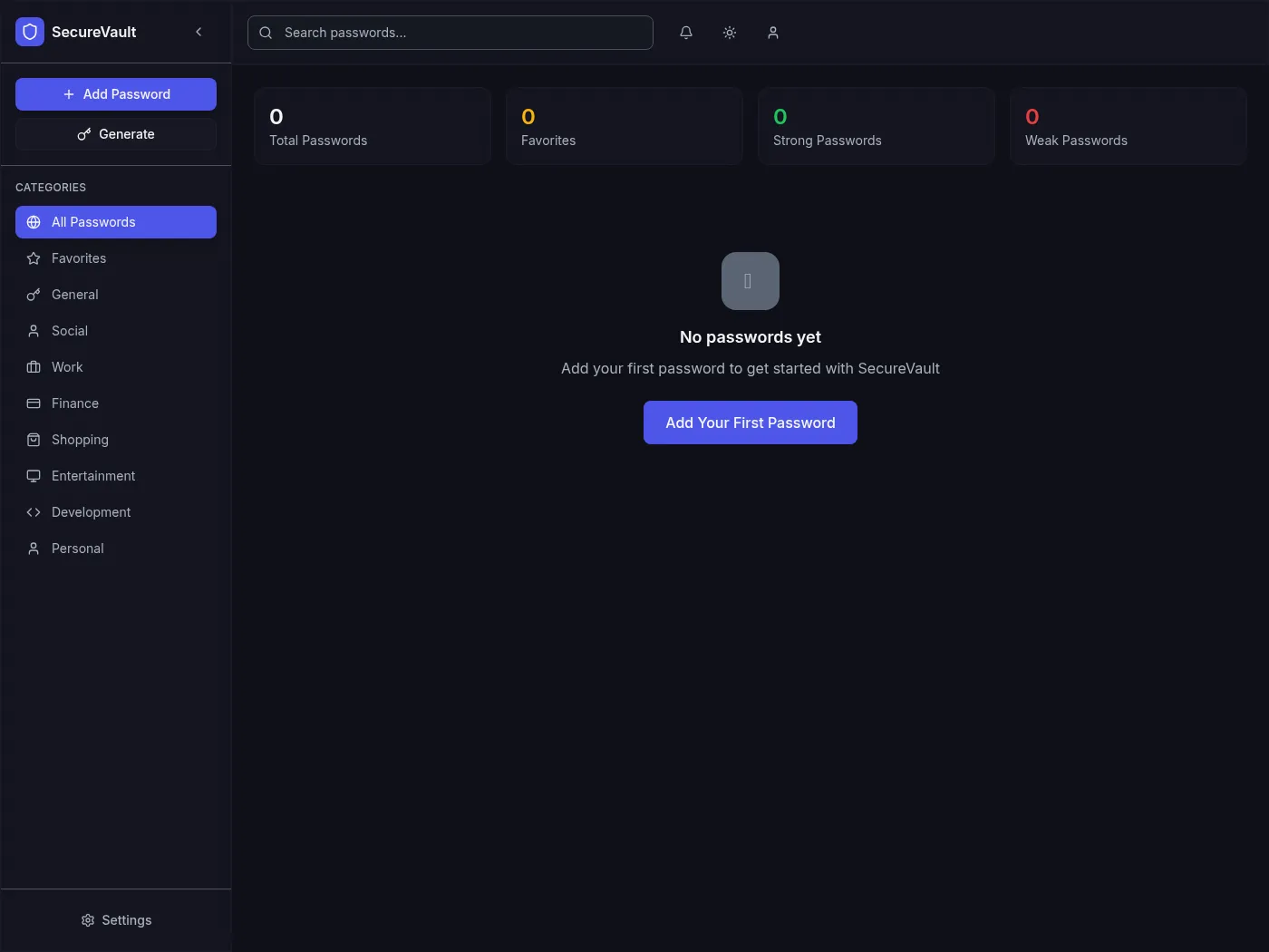 Immersive Password Manager