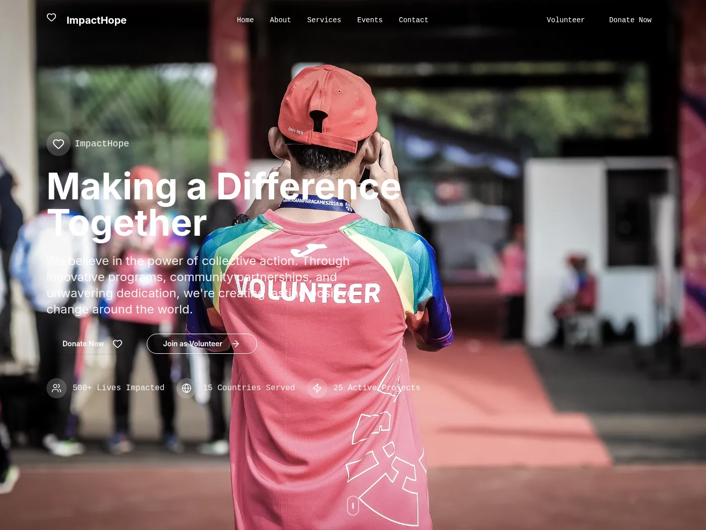 Impactful NGO Website – Modern, Animated, and Professional Charity Platform