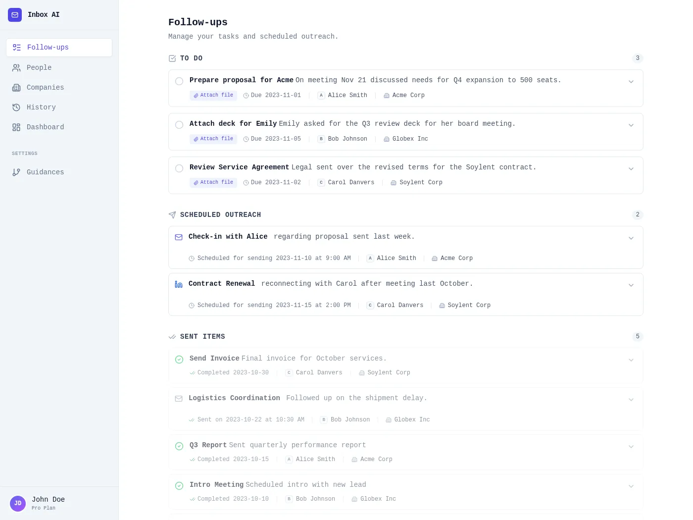 Inbox Assistant AI