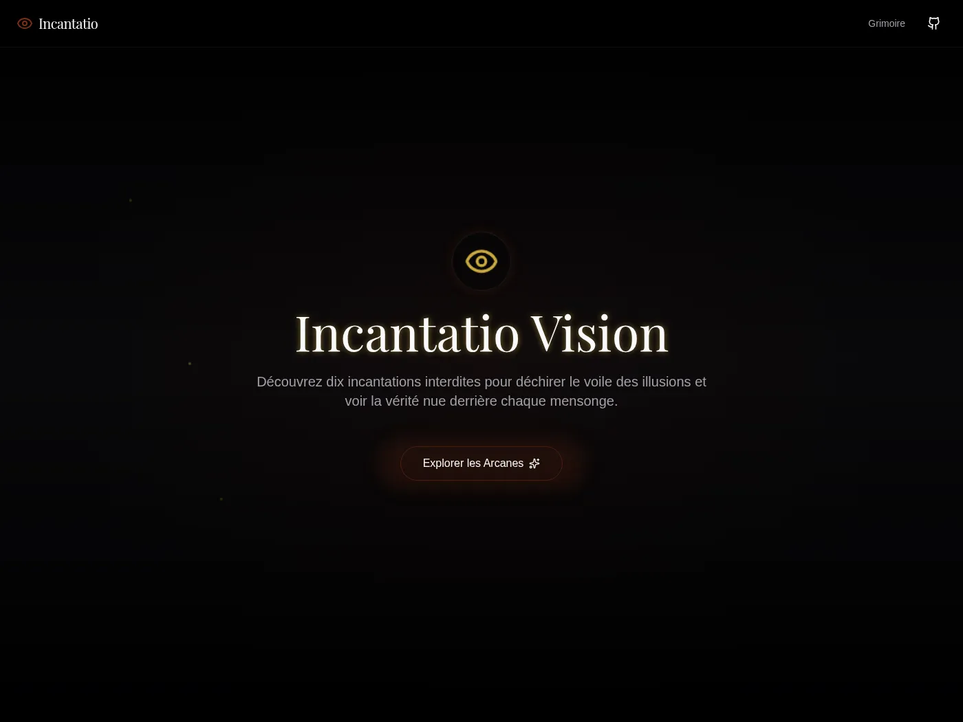 Incantation Vision Web