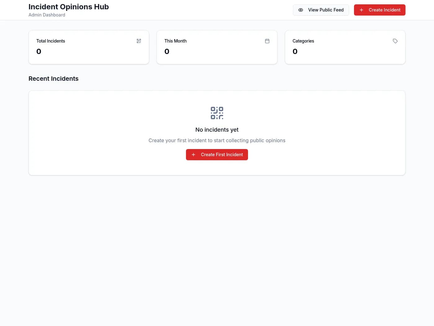Incident Opinions Hub: Responsive Platform for Incident Reporting & Public Feedback