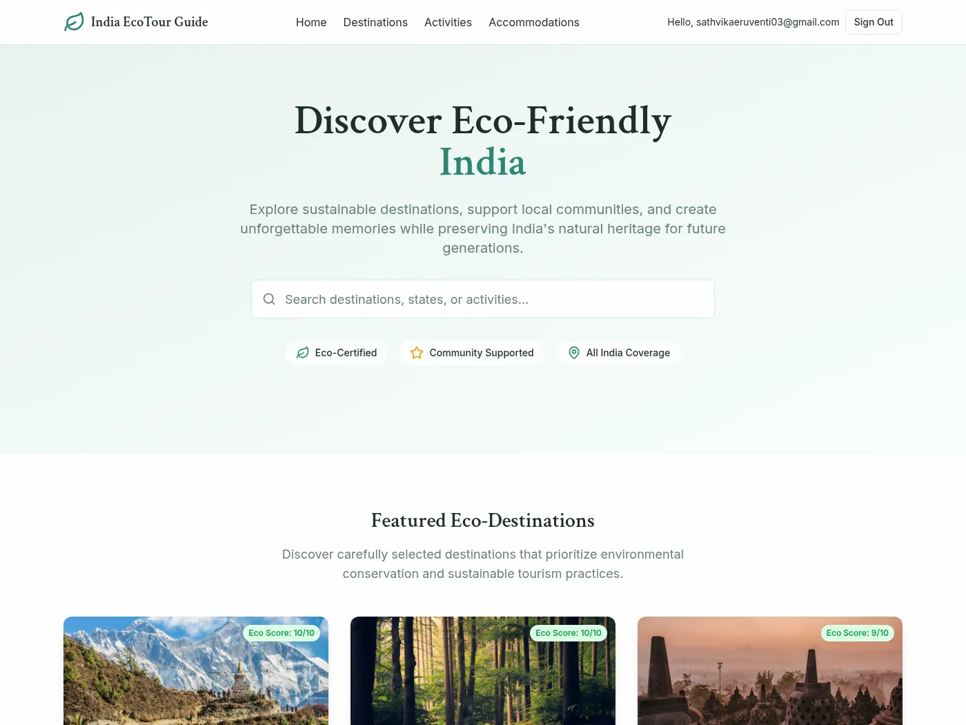India EcoTour Guide