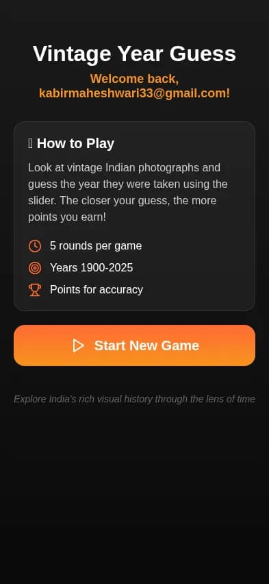 Vintage Year Guess: Indian History Image Quiz