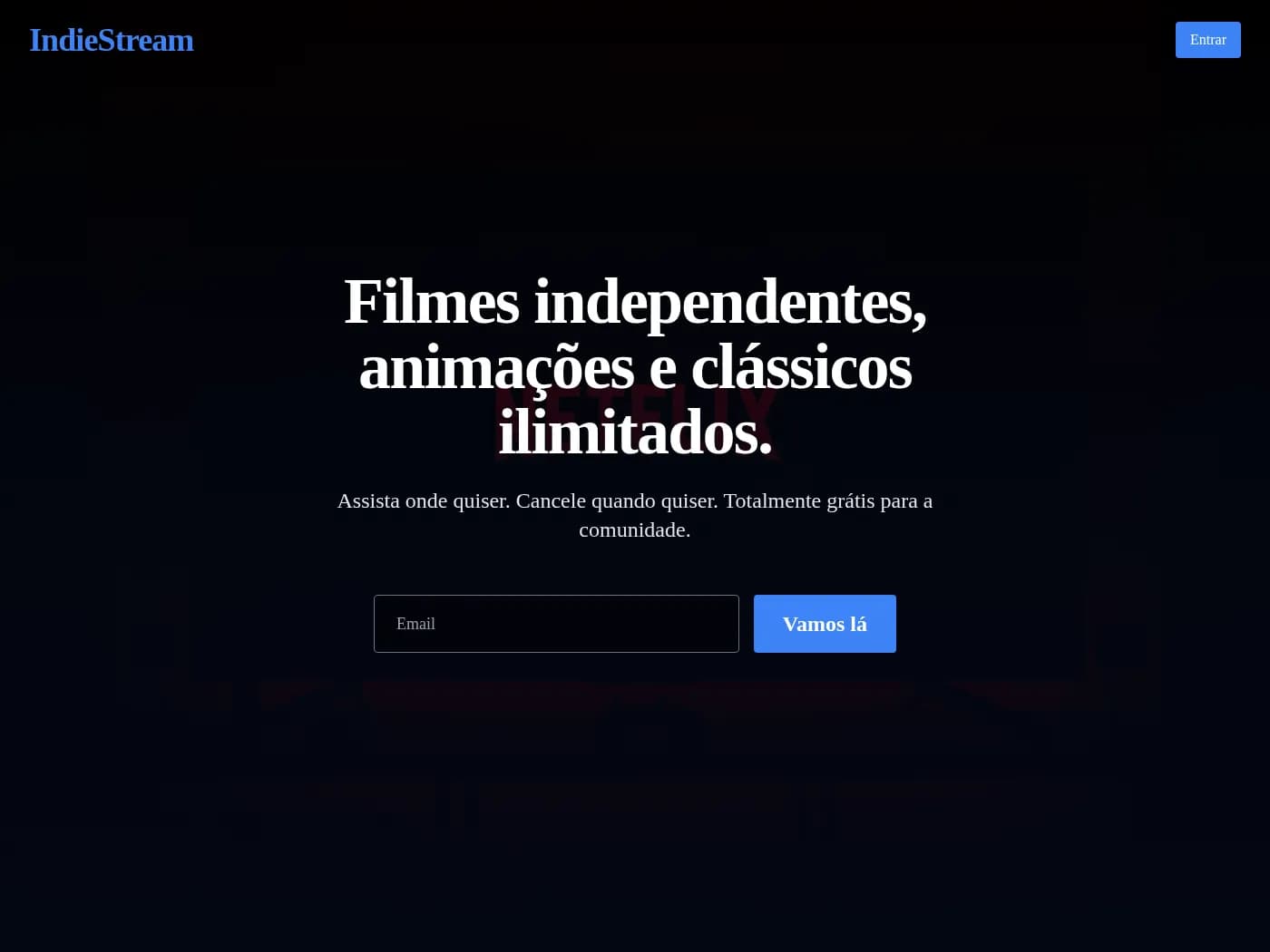 Indie Stream - Plataforma de Streaming Grátis para Vídeos Autorais e Domínio Público