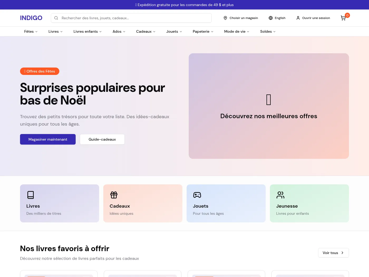 Indigo.ca Bookstore Web Clone