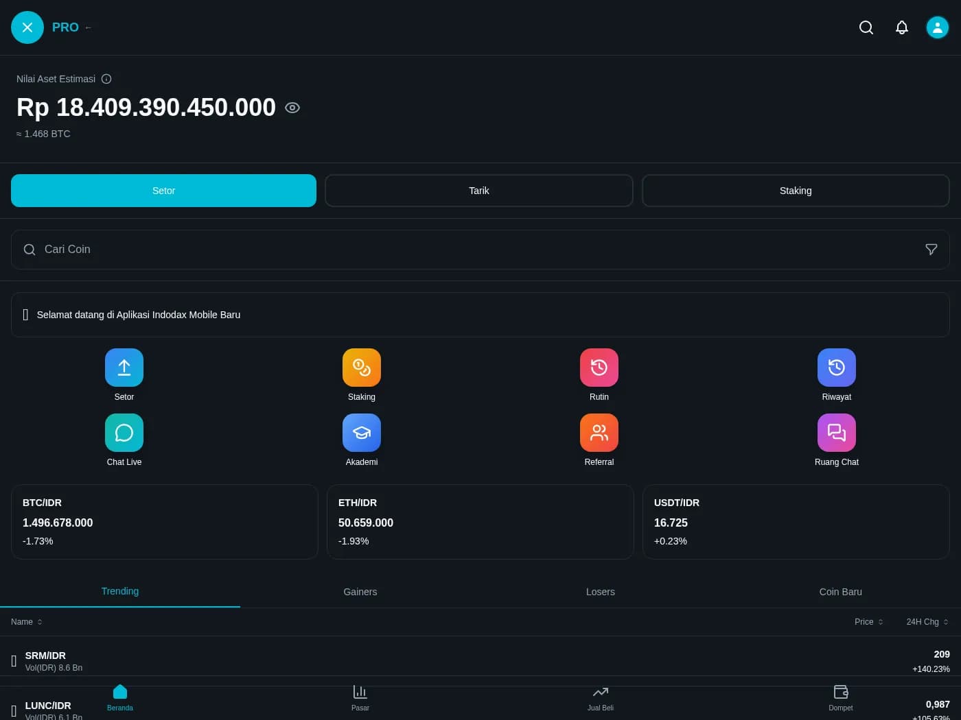 Indodax Exchange Clone