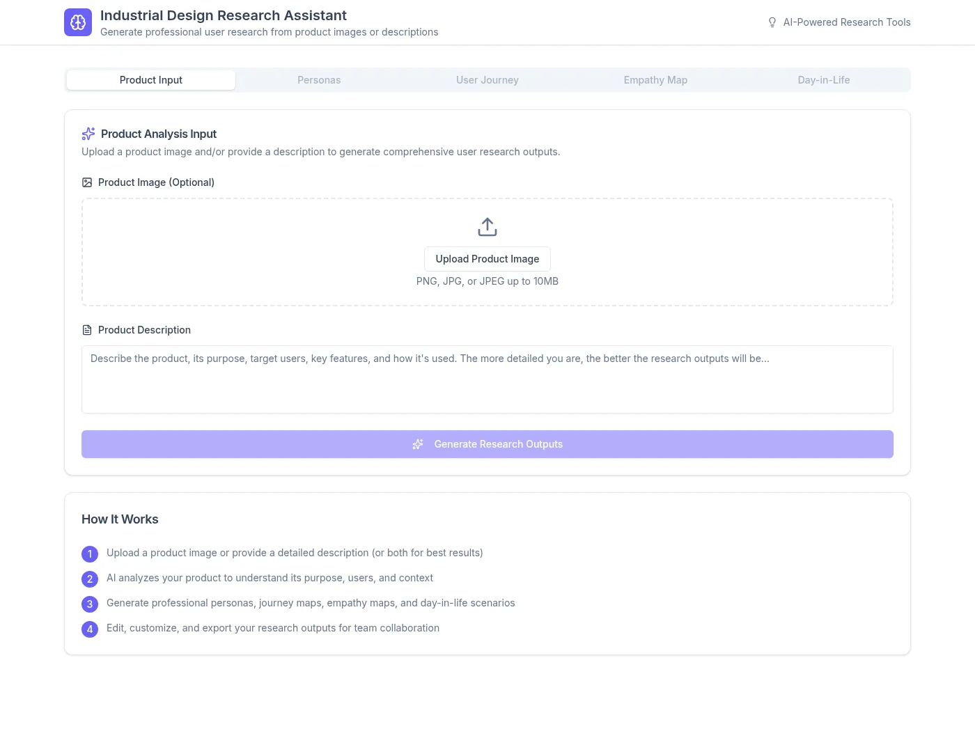 Industrial Design Research Assistant