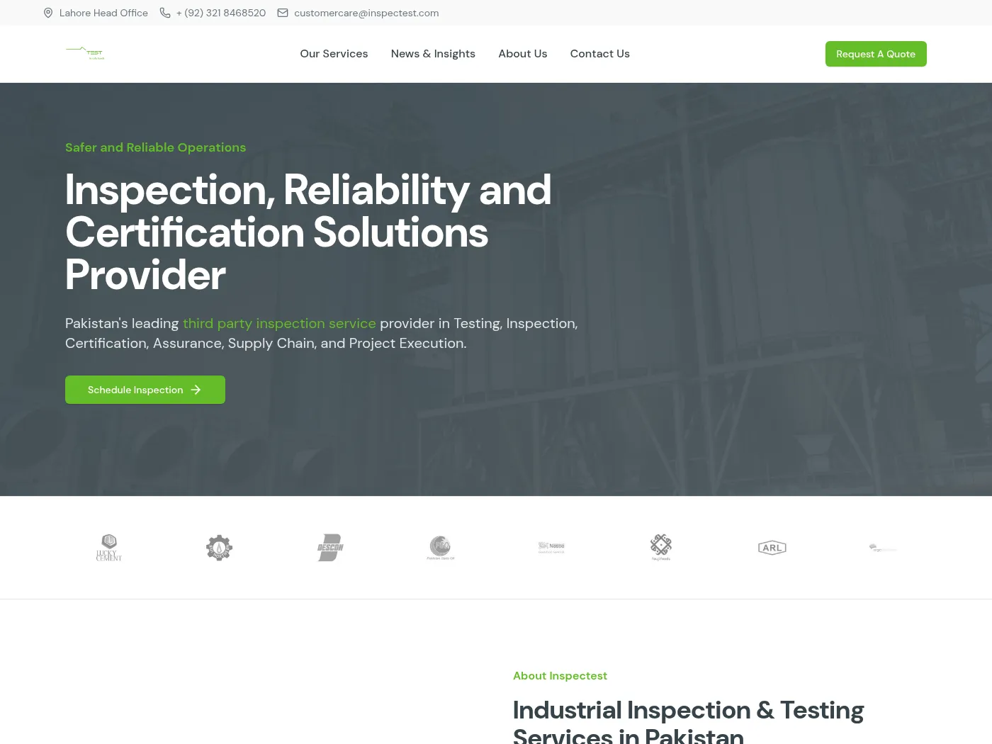 Industrial Inspection & Certification Web Platform