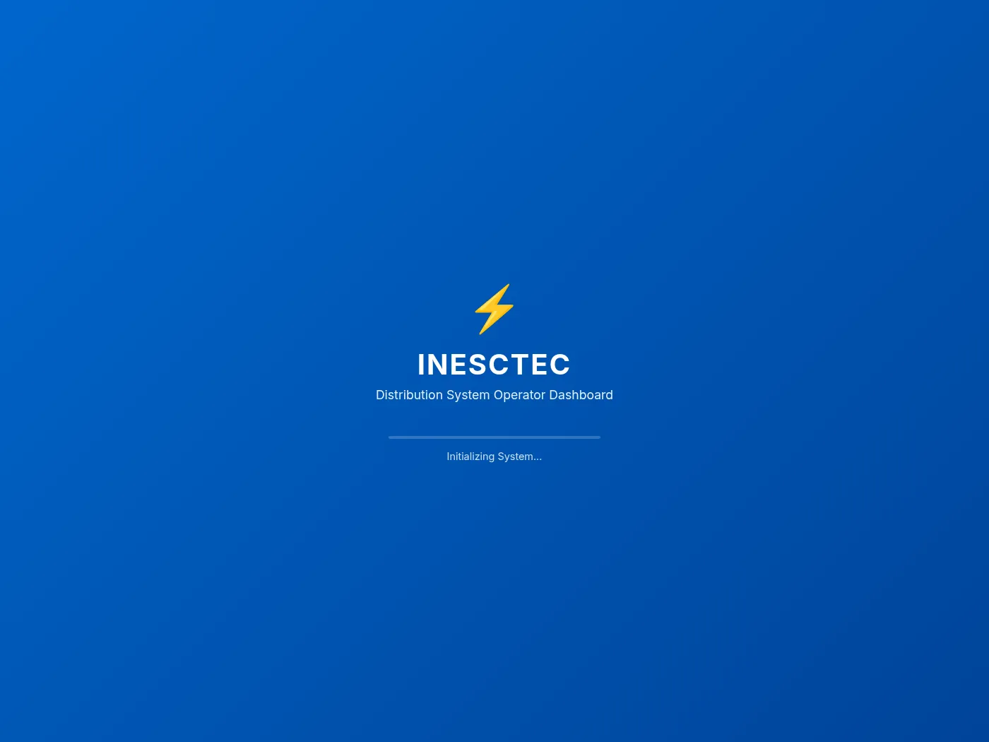 INESCTEC Electrical Distribution System Operator Dashboard