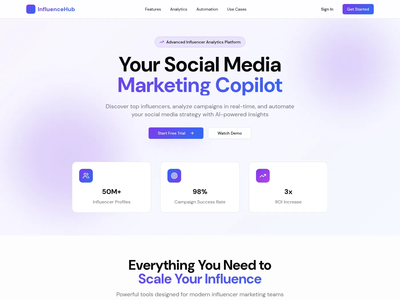 Innovative Influencer Analytics Platform
