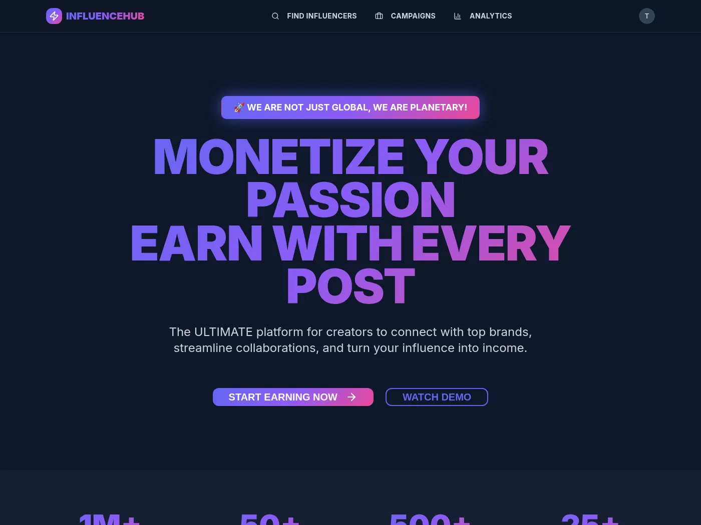 Influencer Marketing Platform