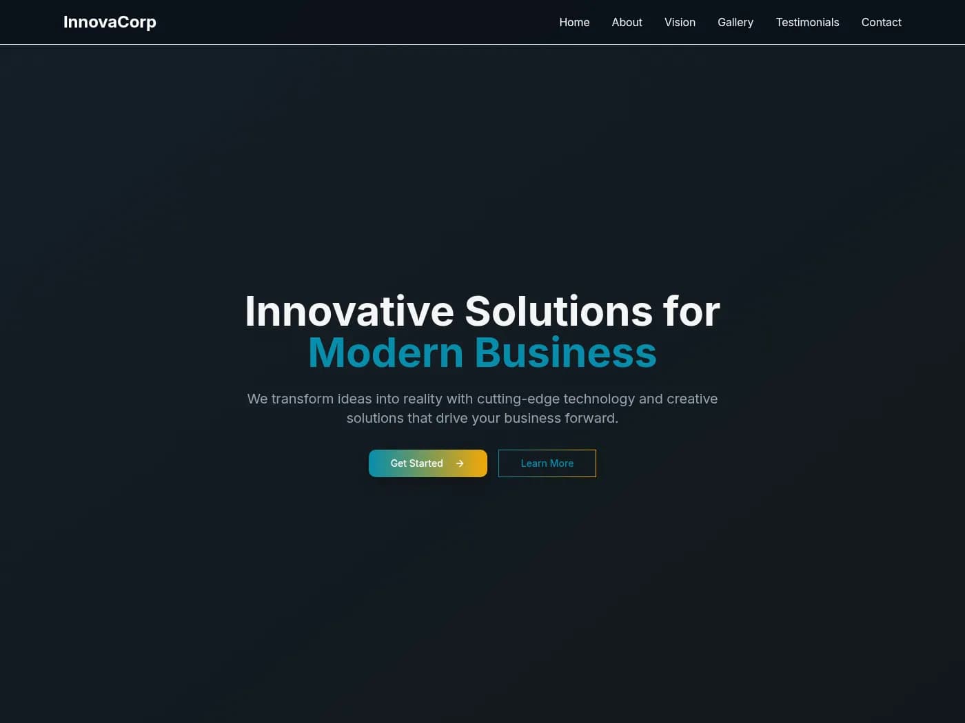 Innovative Corporate Website