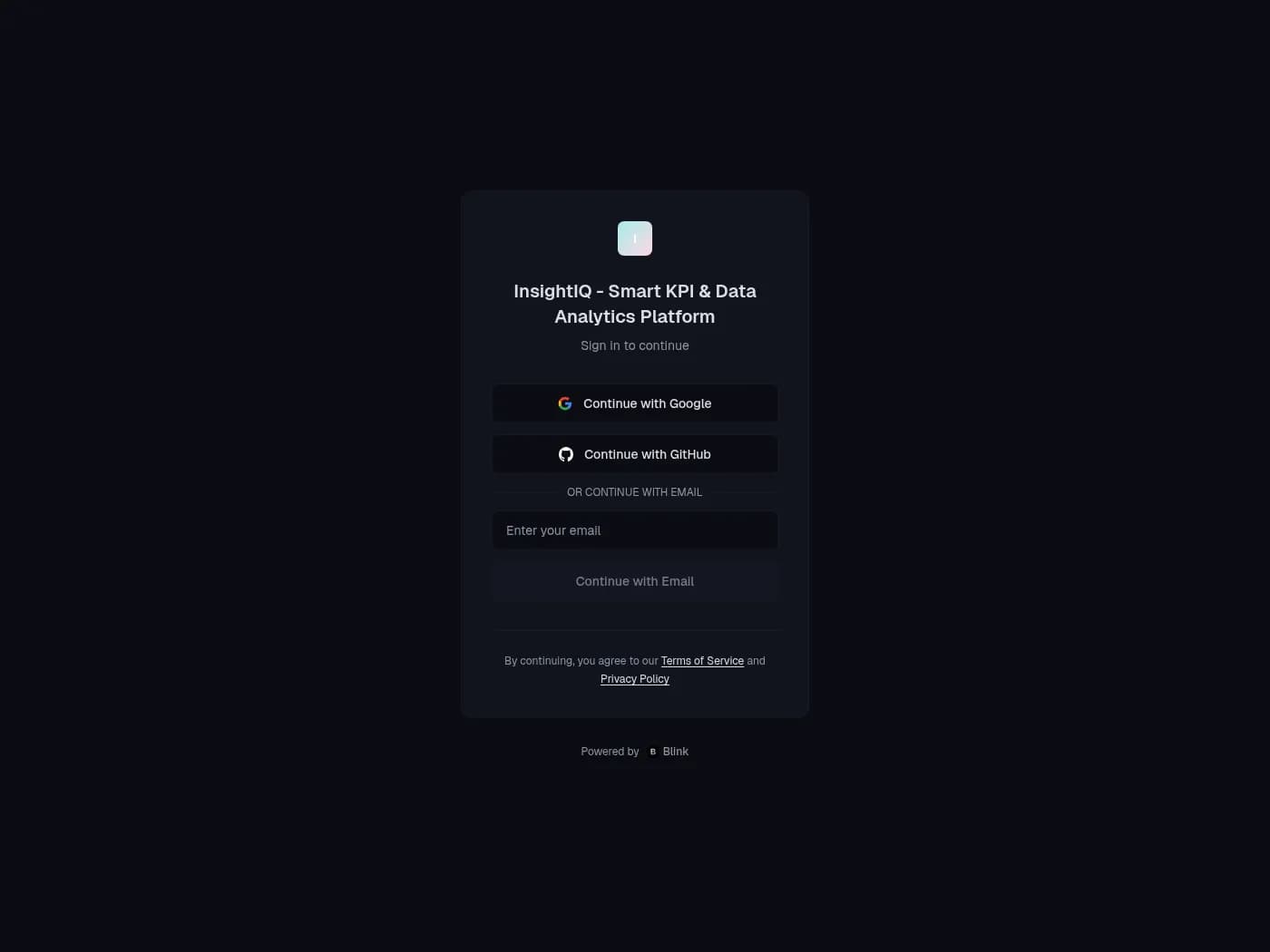 InsightIQ - Smart KPI & Data Analytics Platform