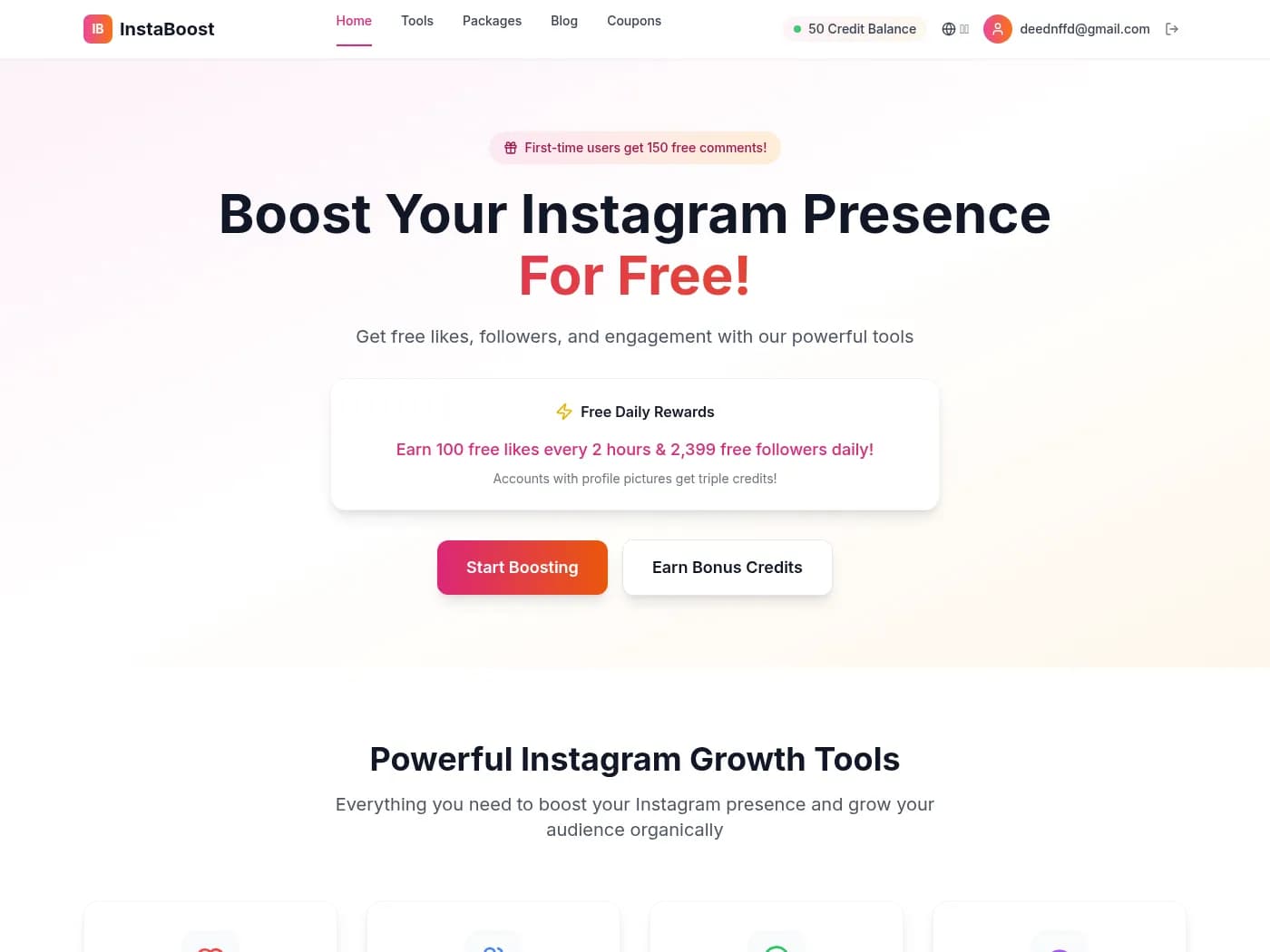InstaBoost Multilingual Engagement Platform