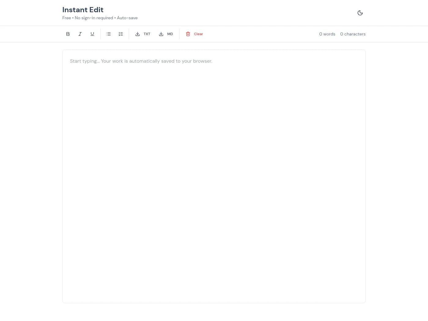 Instant Edit App