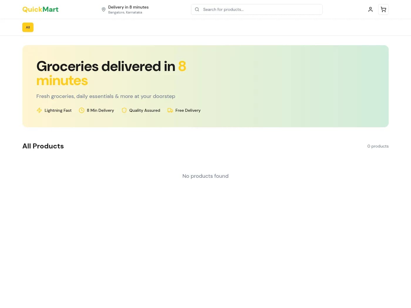Instant Grocery Delivery Platform