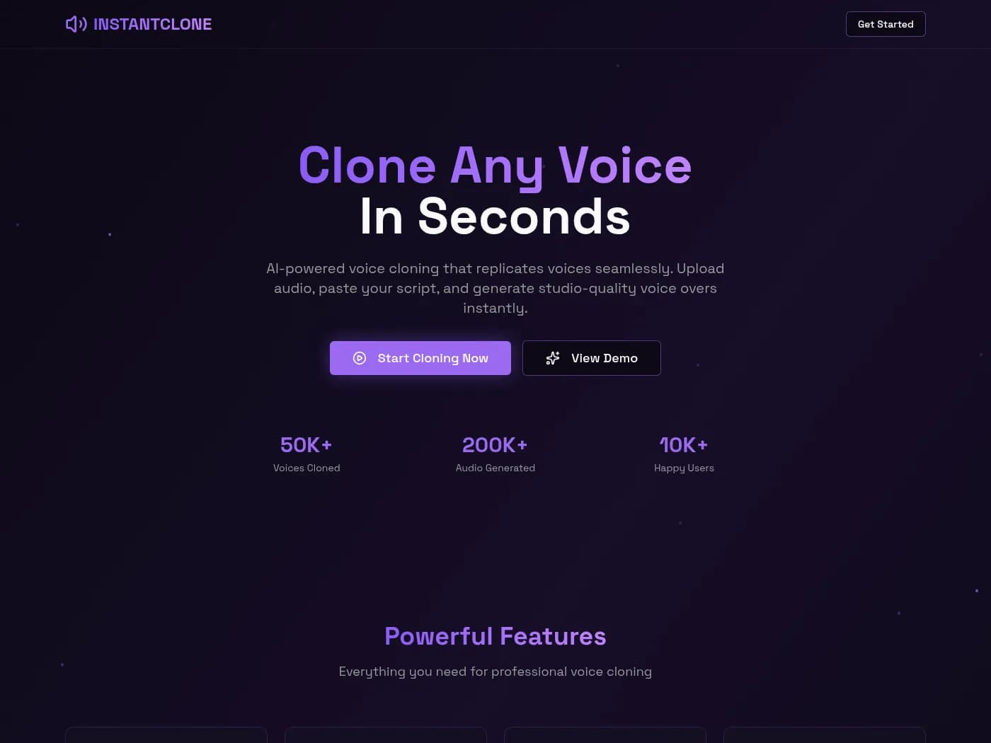 INSTANTCLONE: AI-Powered Voice Cloning and Text-to-Speech Generation