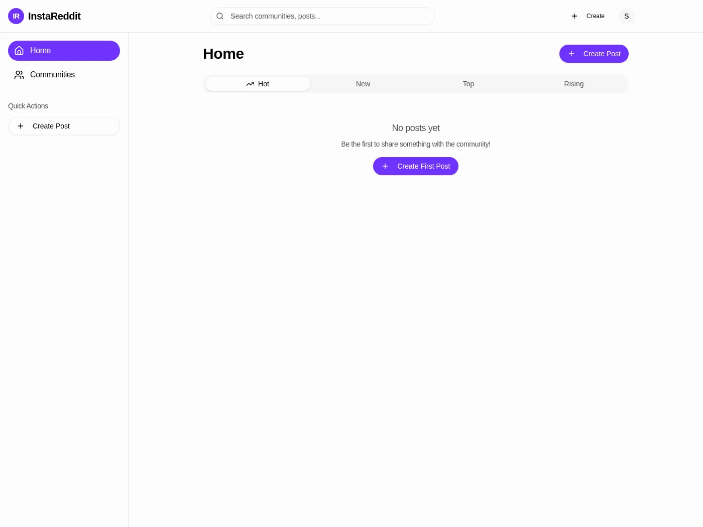 InstaReddit Social Platform