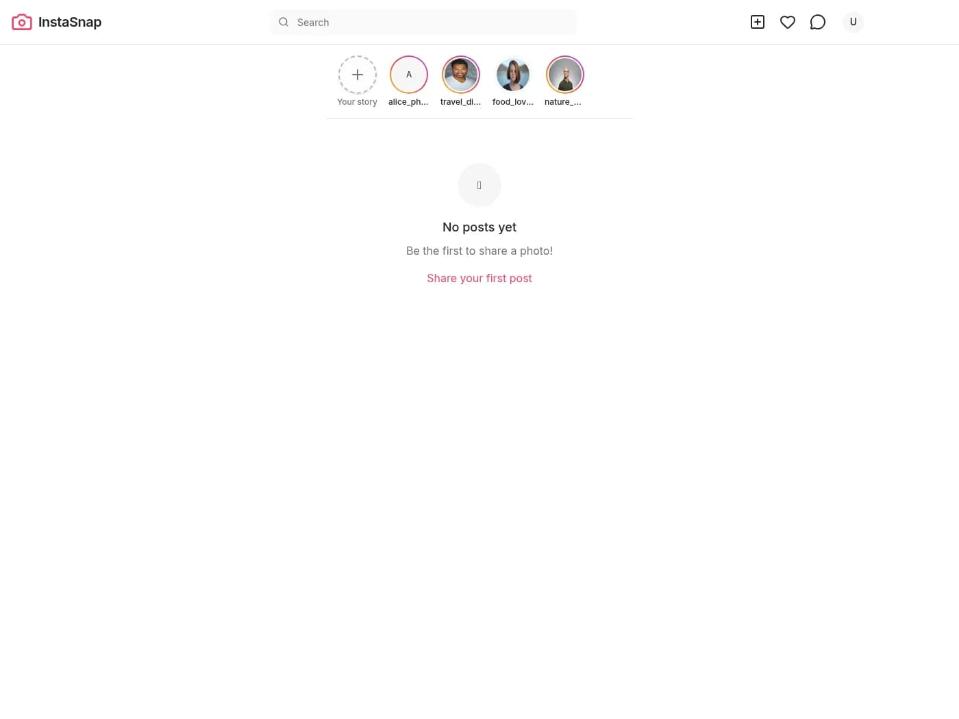 InstaSnap: Social Photo Sharing Platform