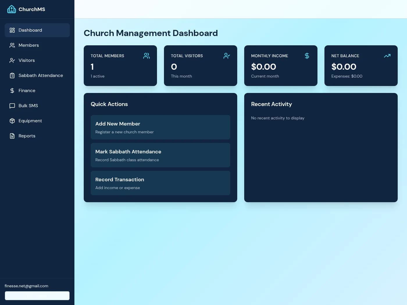 Church Management Web App