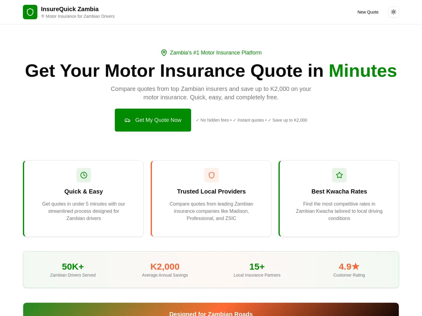 InsureQuick - Motor Insurance Quotation App