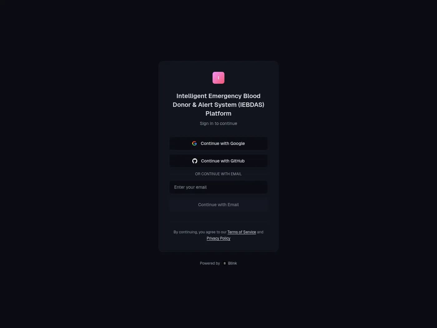 Intelligent Emergency Blood Donor & Alert System (IEBDAS) Platform