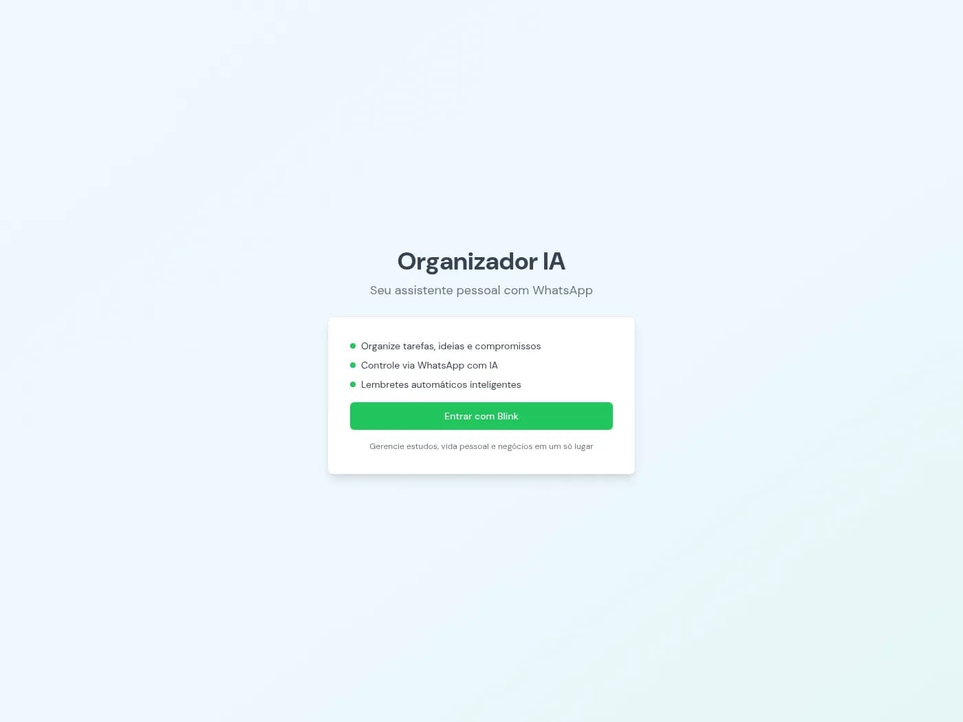 Intelligent Personal Organizer with WhatsApp AI Agent