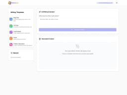 Interactive AI Writing Platform with Engaging Visuals