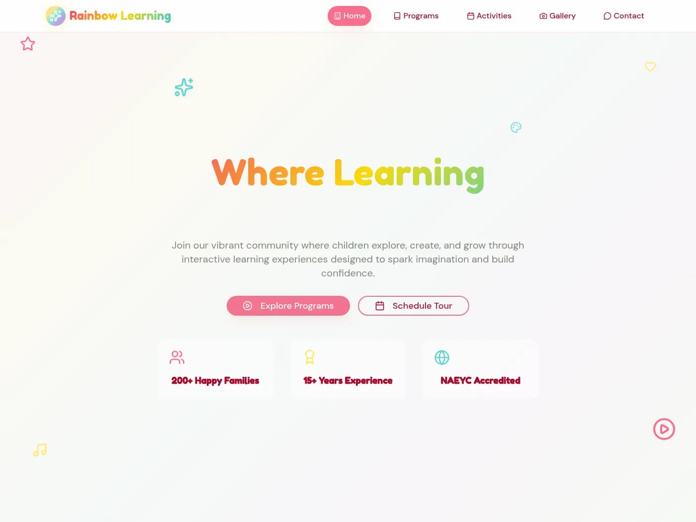Interactive Preschool Experience Platform