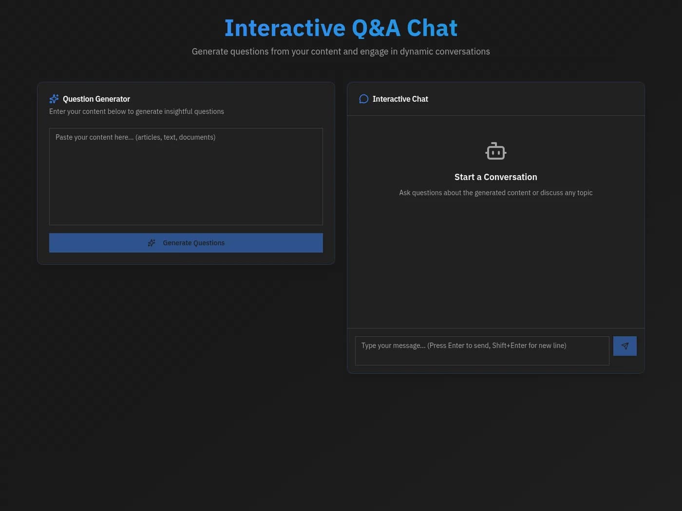 Interactive Q&A Chat Enhancer