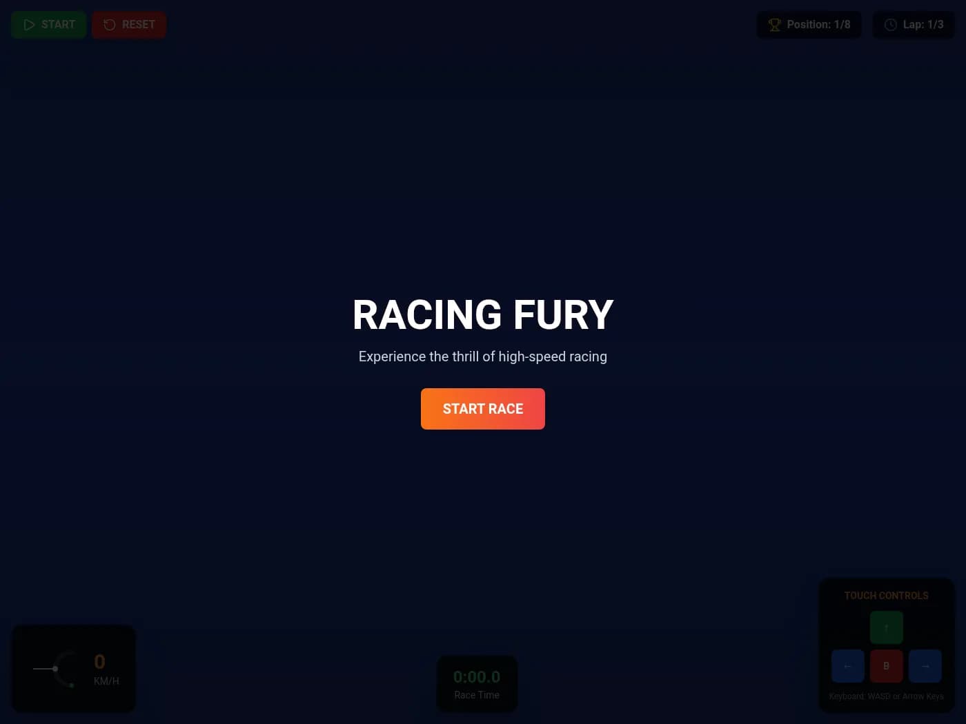 Interactive Racing Car Game