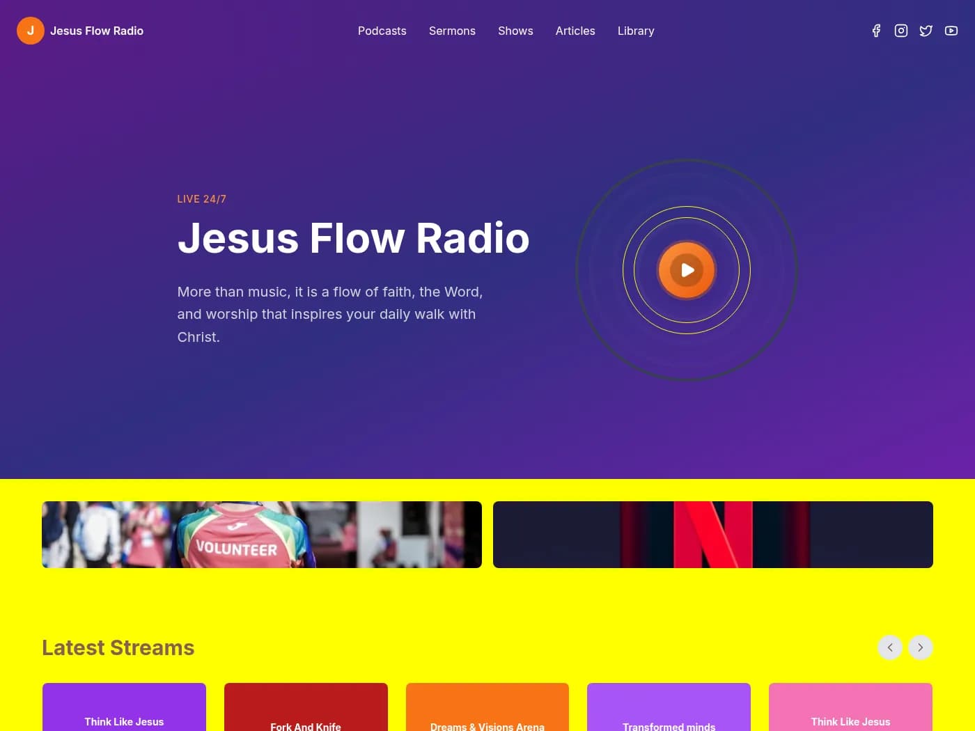 Interactive Rotating Disk Hero Page