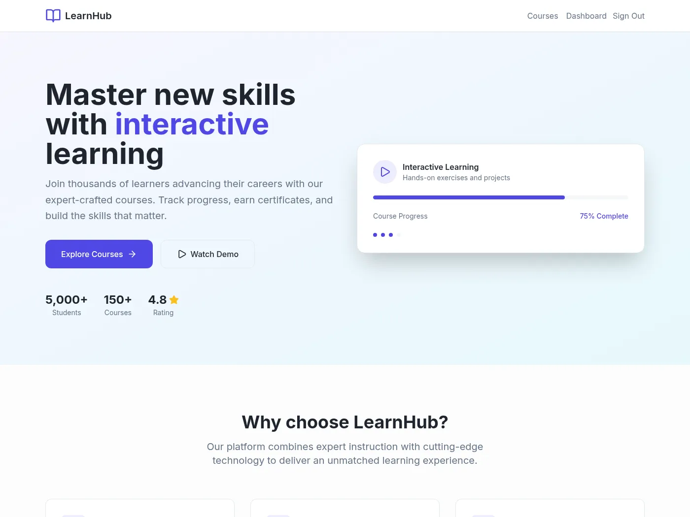 Interactive Training Portal