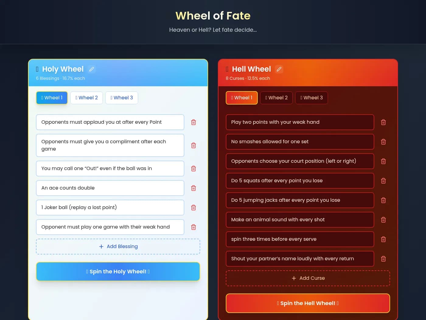 Interactive Zufallsentscheidungs-Website mit Kreativer Auslosung