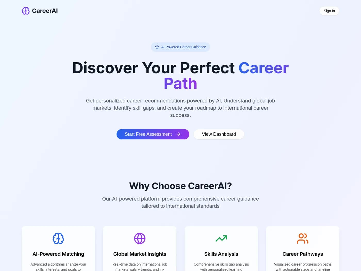 AI-Powered International Career Guide