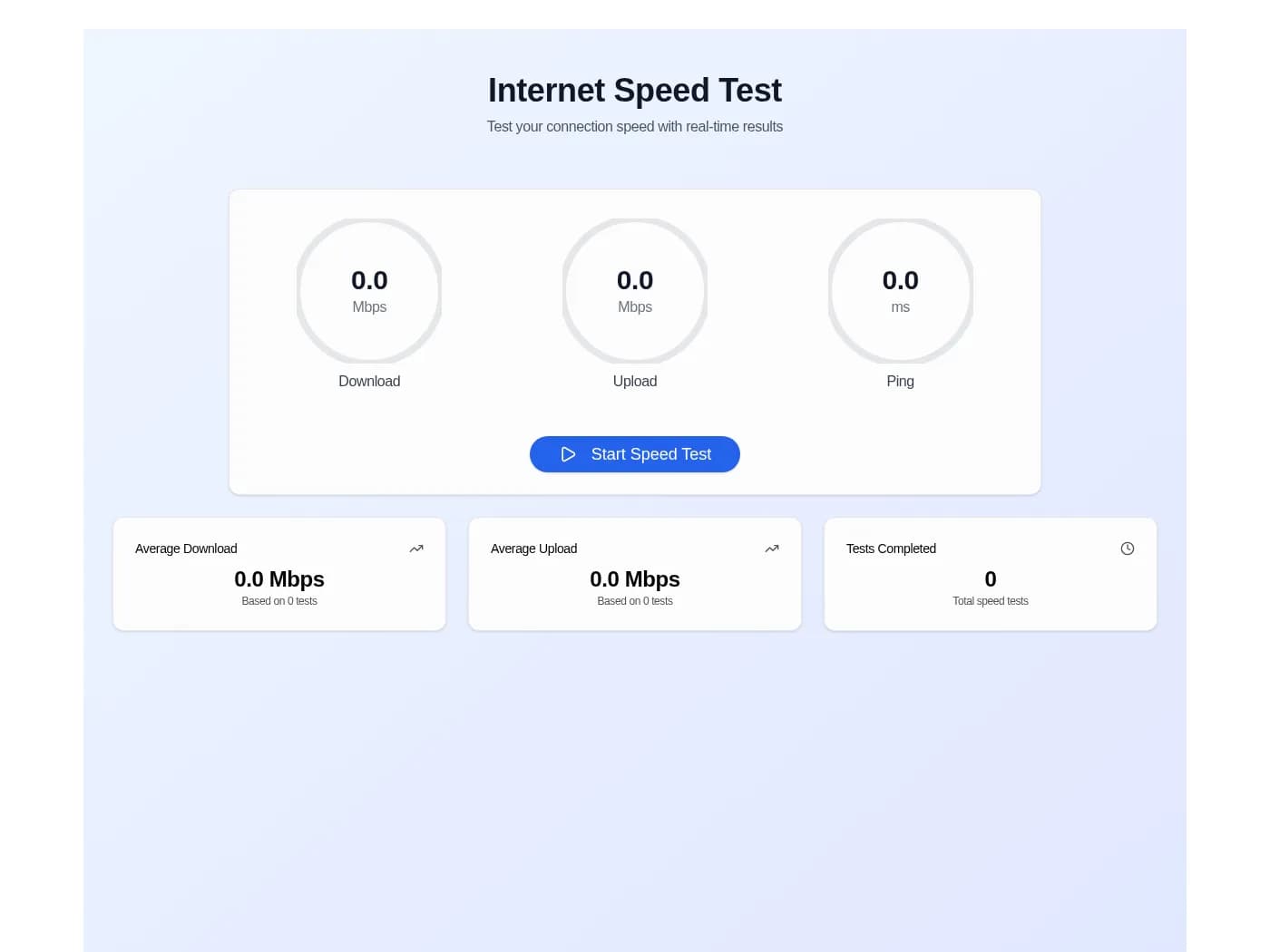 Internet Speed Test App
