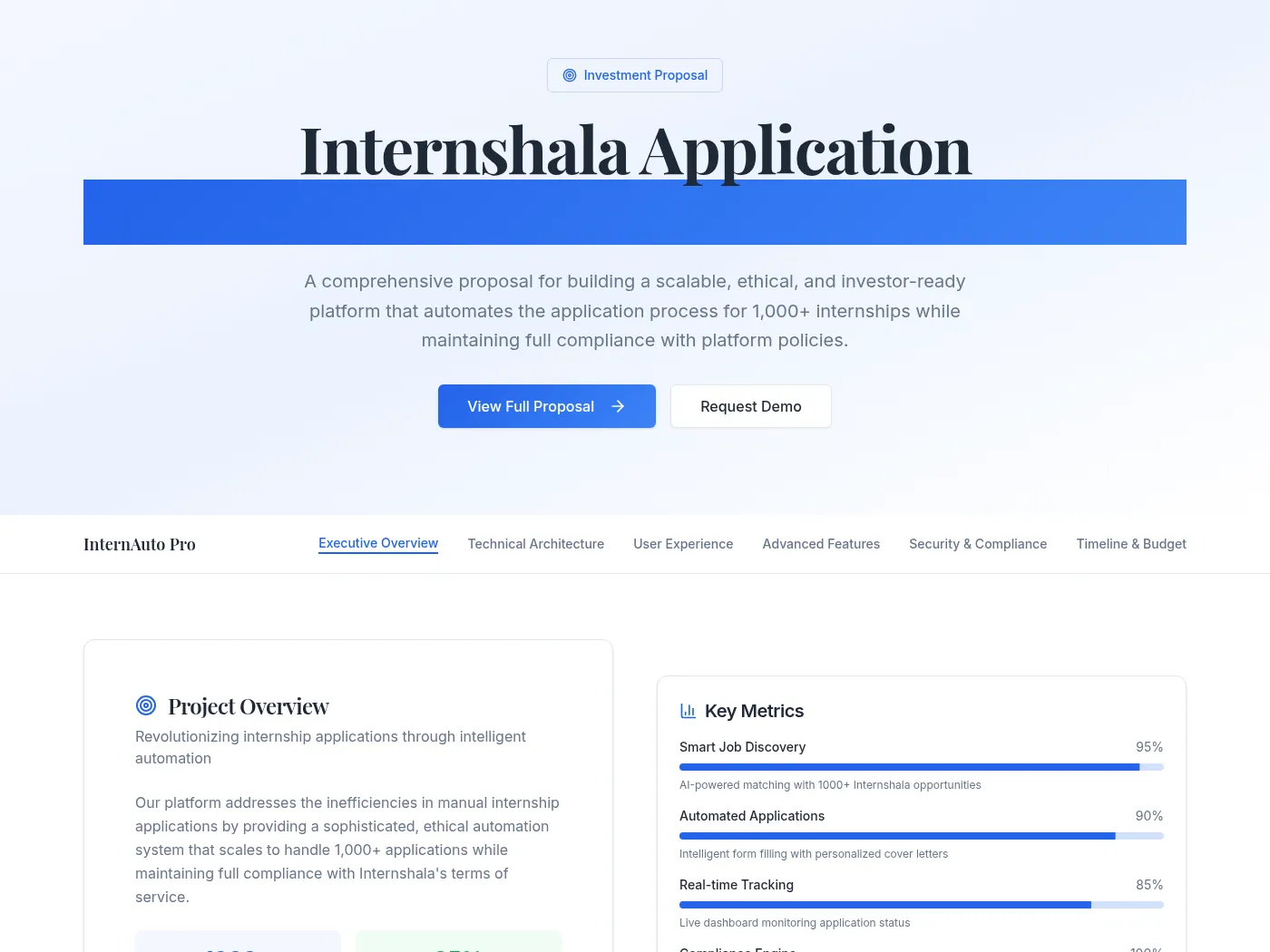 Intern Application Automation Platform for Internshala