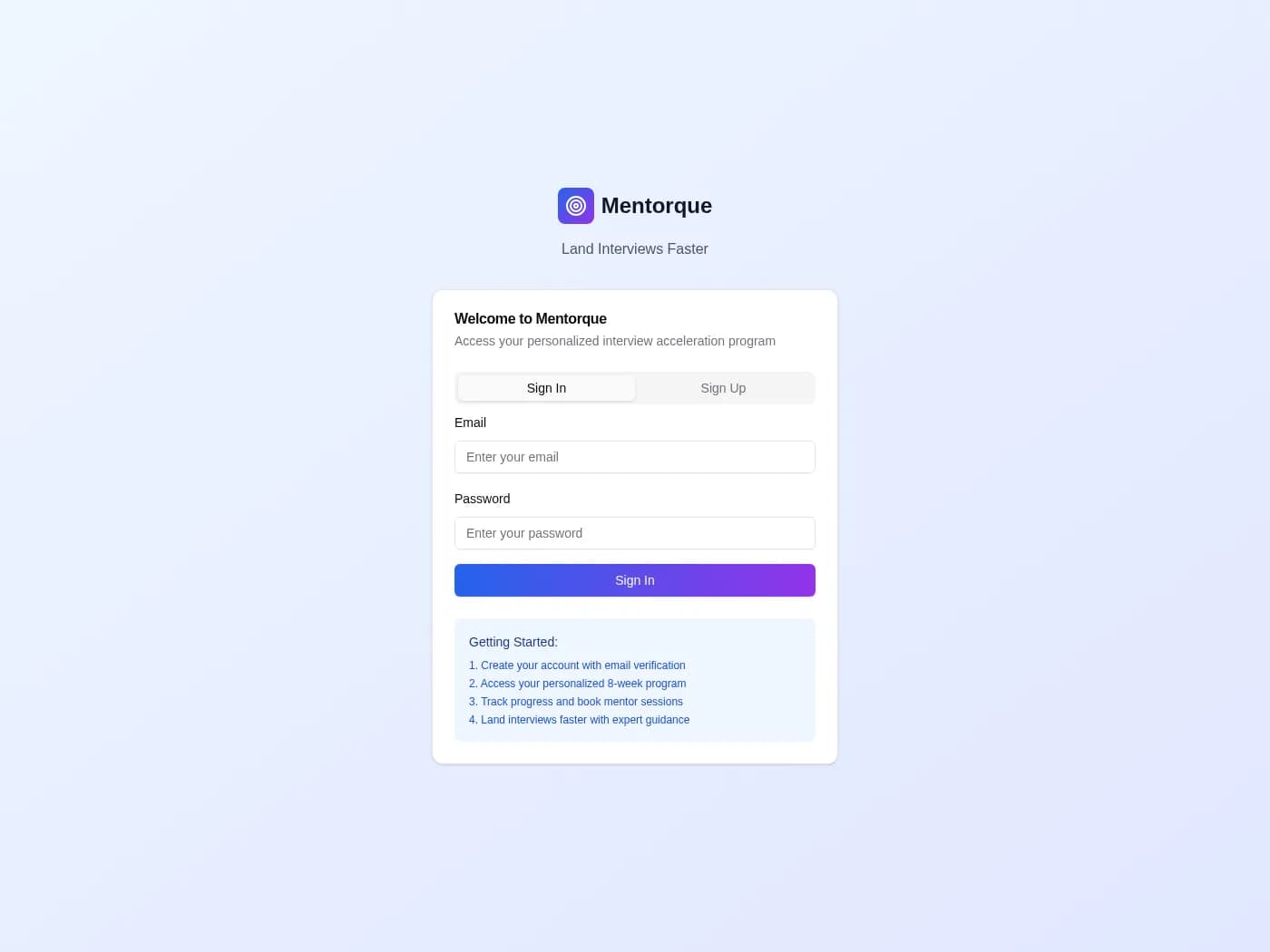 Mentorque Platform