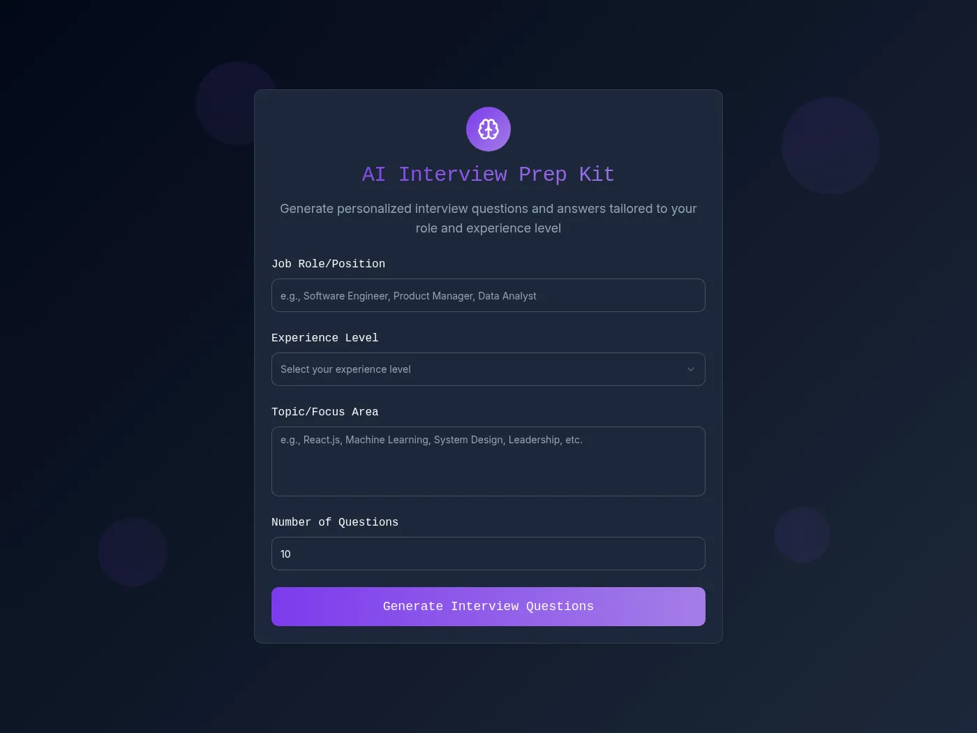 AI-Powered Interview Revision Kit for Graduates & Professionals