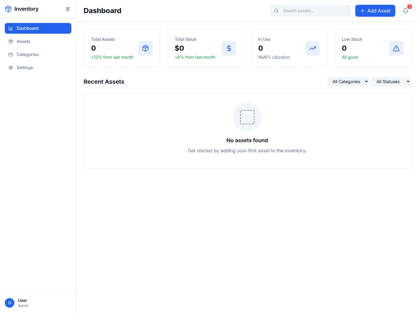Inventory Management Asset System