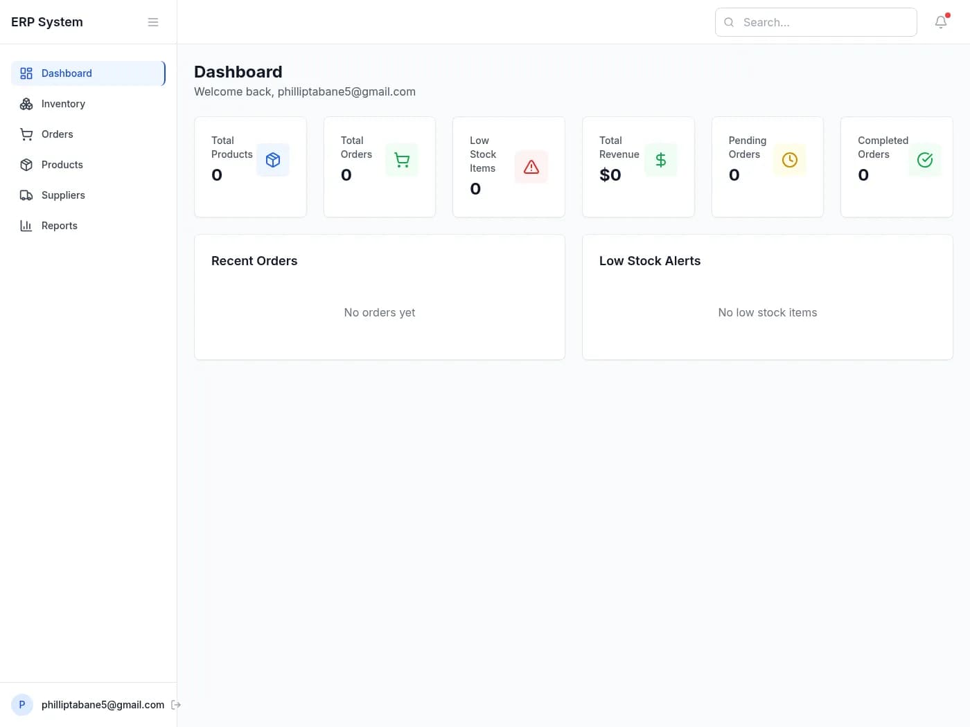 Inventory and Orders ERP Management System