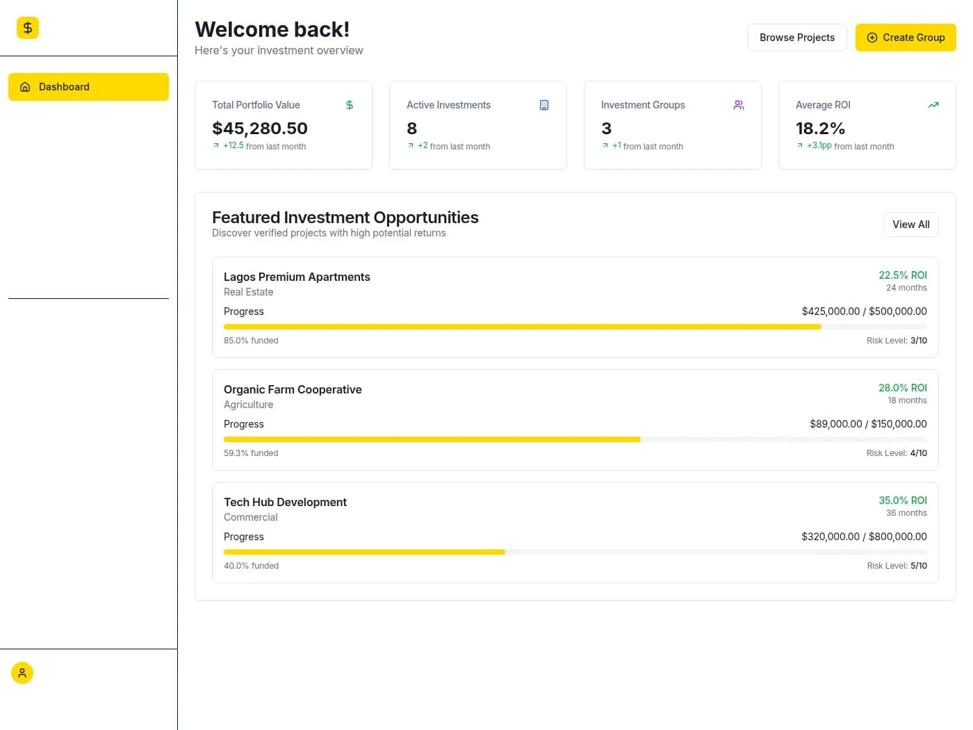 Investify - AI-Powered Community Co-Investment Platform
